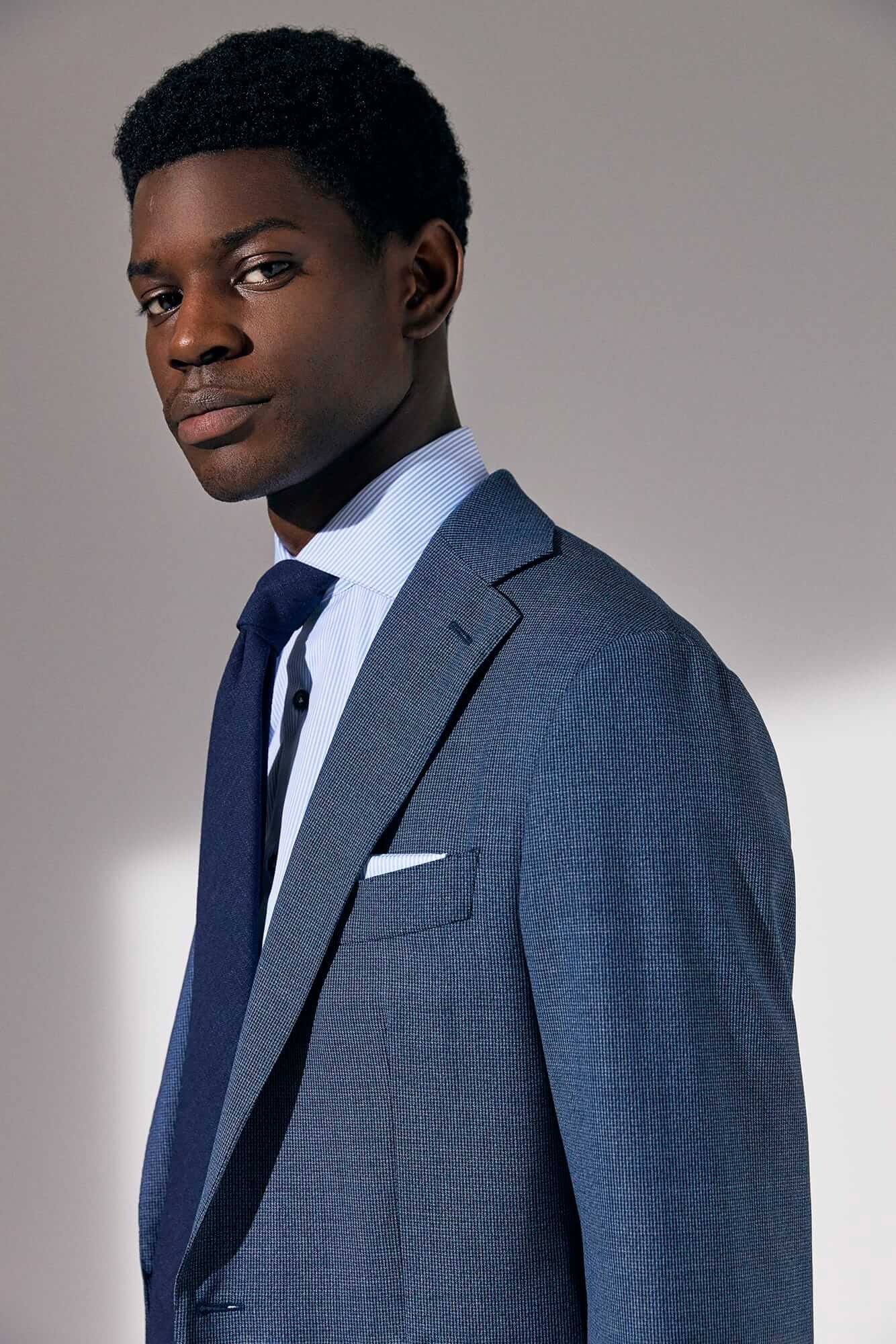 Men's Custom-Made Blue Shirts | Clements and Church